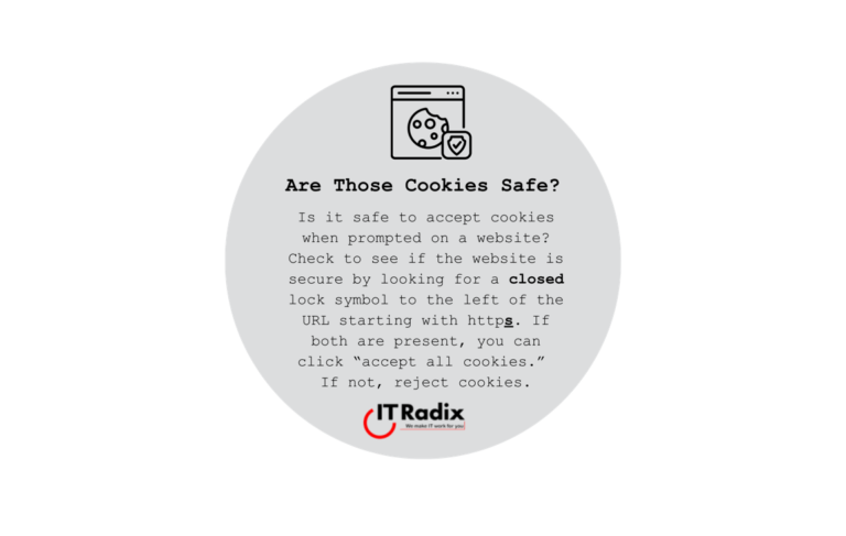 Security Tip: Are Those Cookies Safe? - IT Radix | NJ